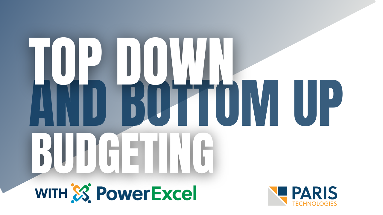 Top-Down Bottom-Up Budgeting with PowerExcel | OLAP.com
